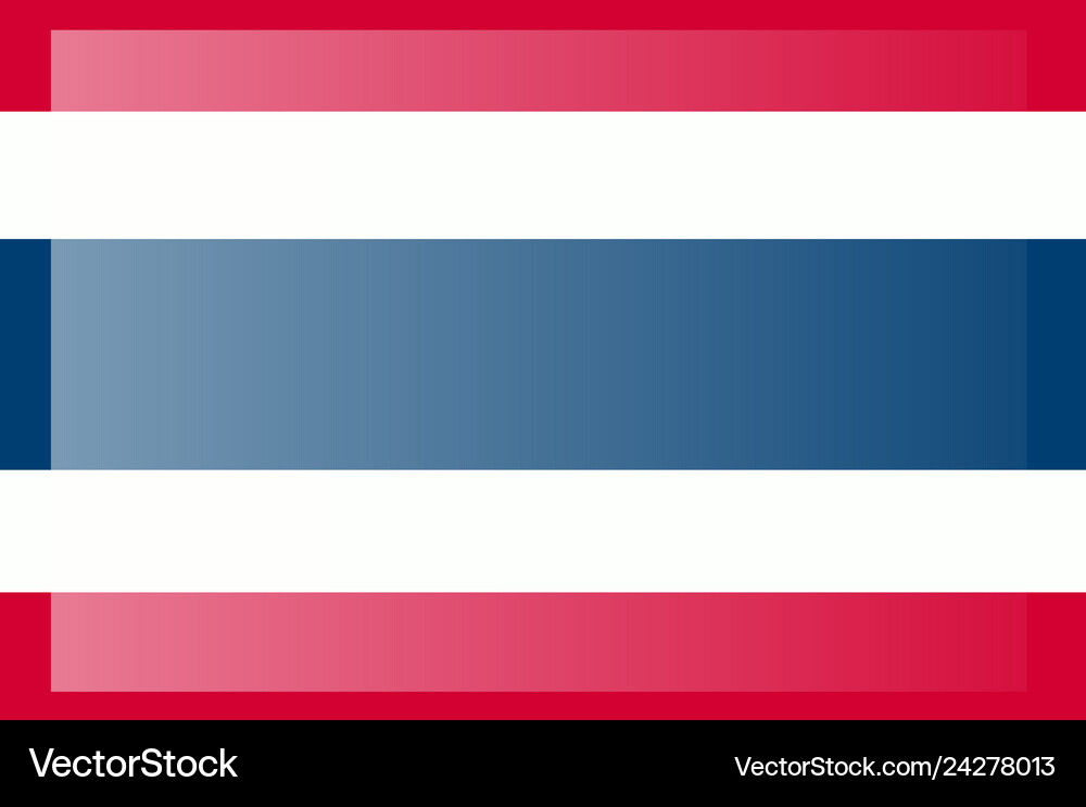 Thailand flag official colors and proportion Vector Image