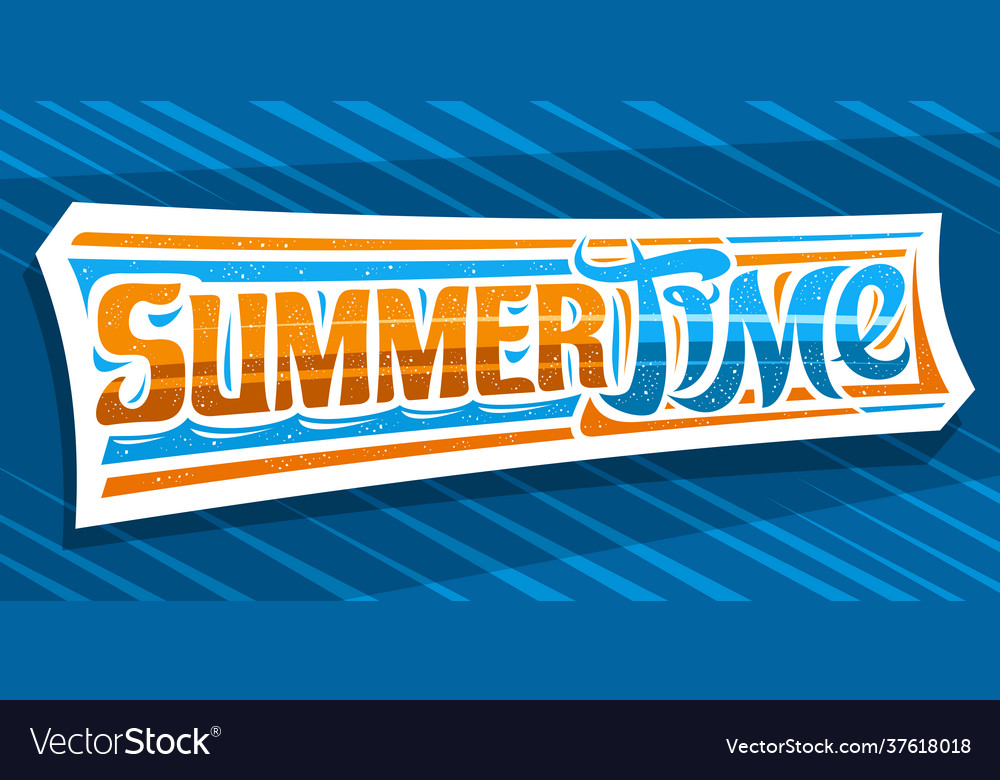 Banner for summer time Royalty Free Vector Image