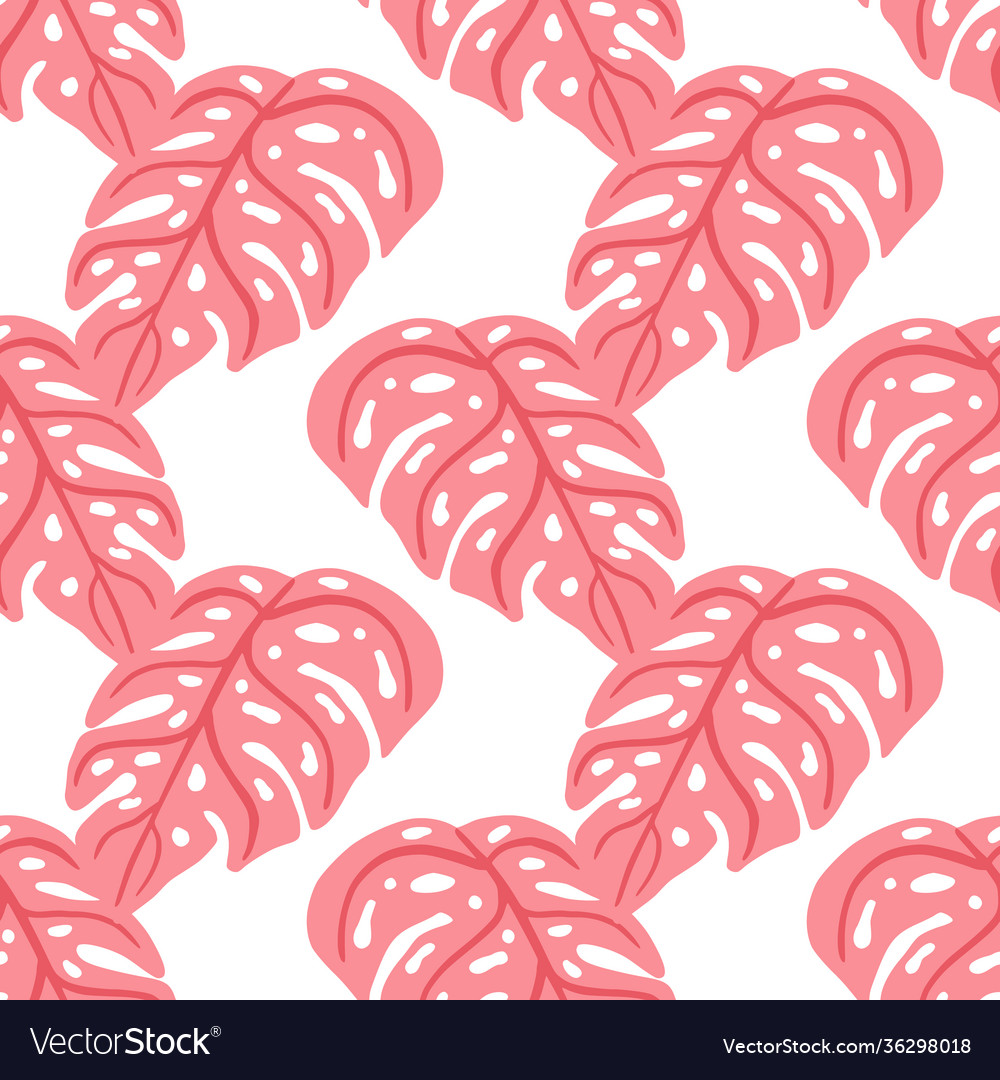 Isolated bright seamless botanic pattern Vector Image