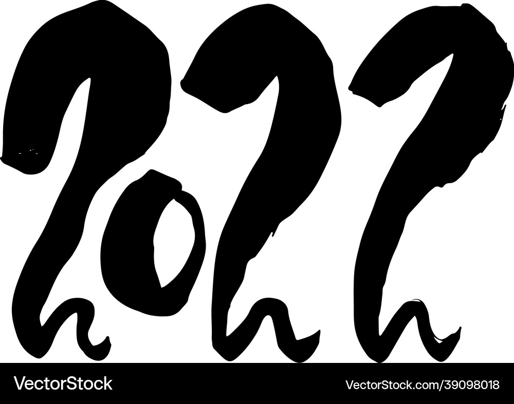 Modern dry brush lettering calligraphy poster Vector Image