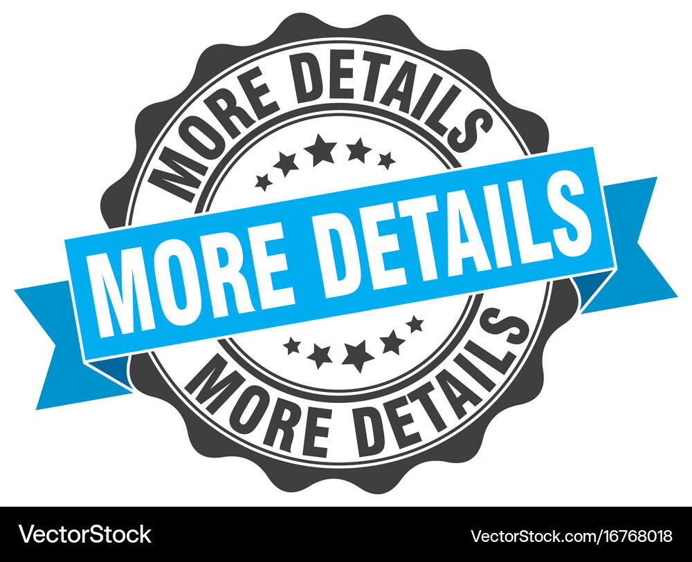 More details stamp sign seal Royalty Free Vector Image