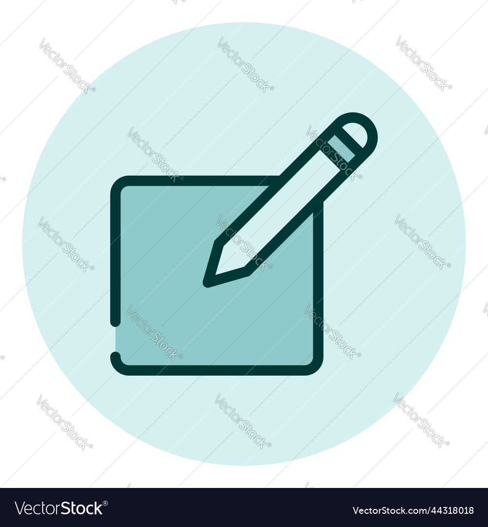 Notes icon on a white background Royalty Free Vector Image
