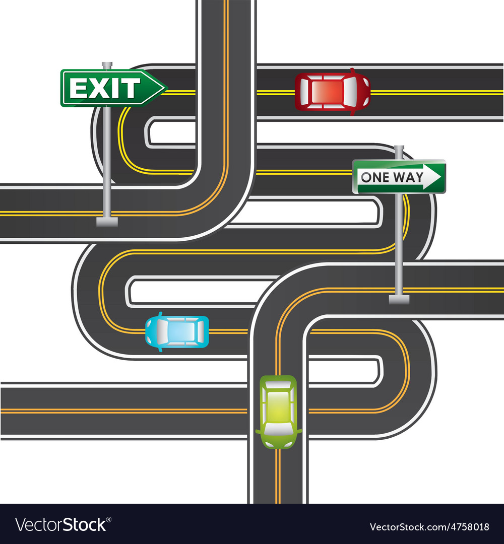 Road traffic Royalty Free Vector Image - VectorStock