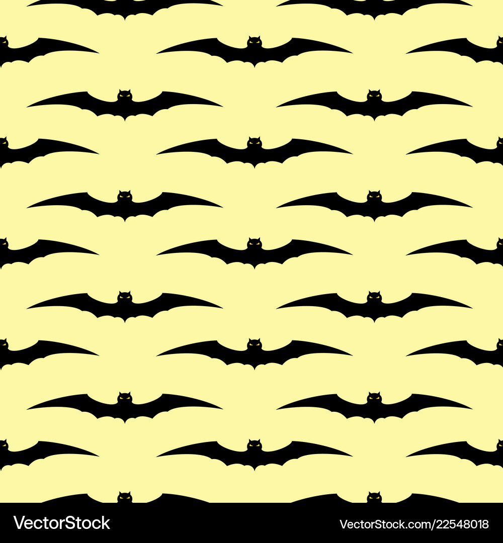 Seamless halloween background with bats Royalty Free Vector