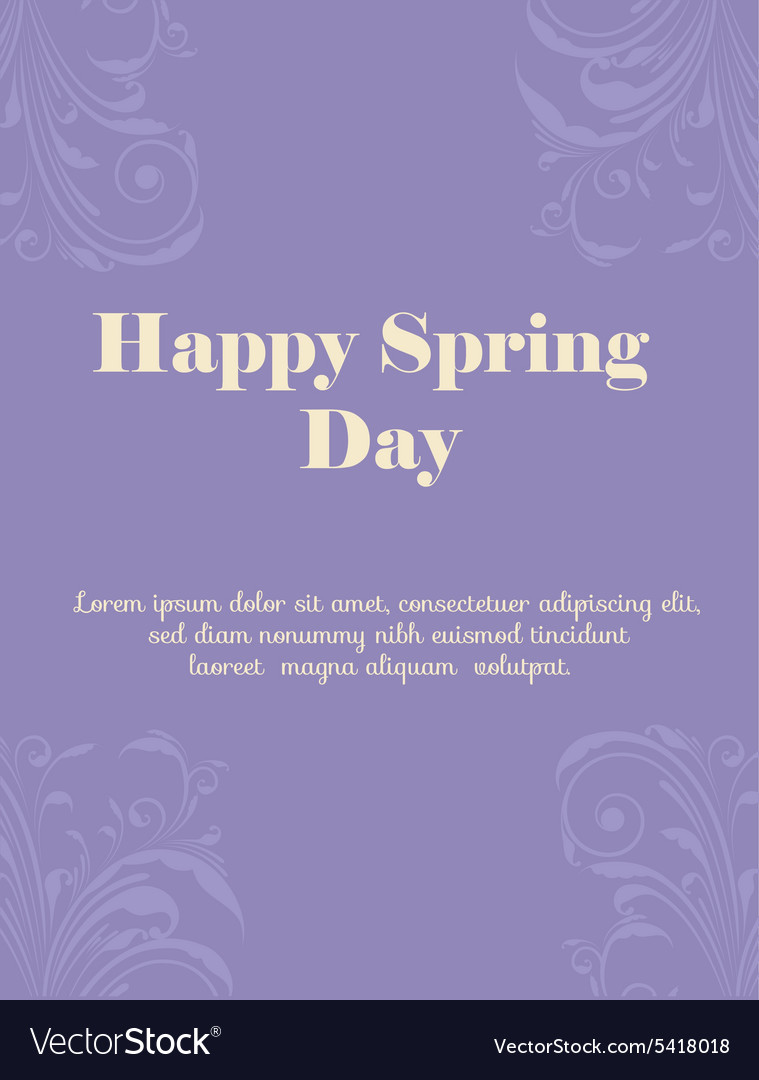 Spring Royalty Free Vector Image - VectorStock