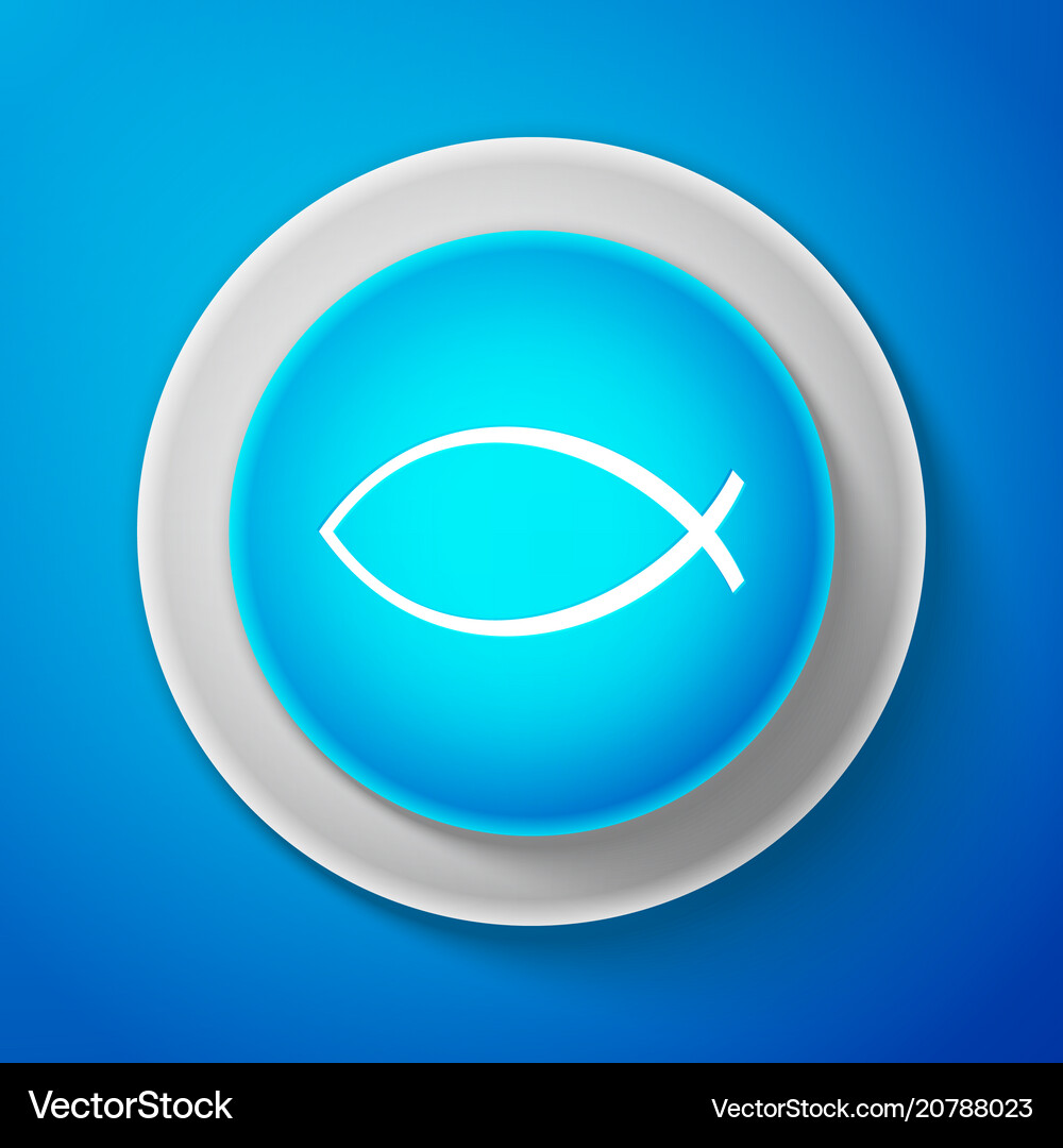 Christian fish symbol icon jesus Royalty Free Vector Image