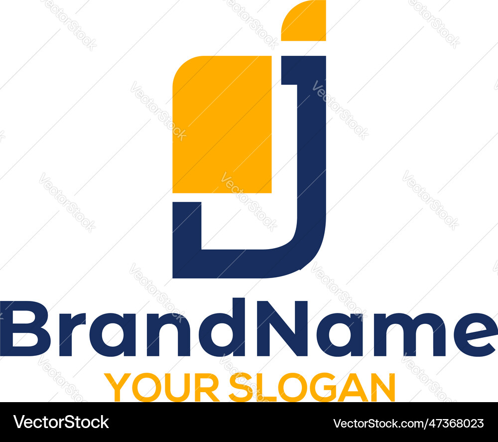 Simple logo initial j Royalty Free Vector Image