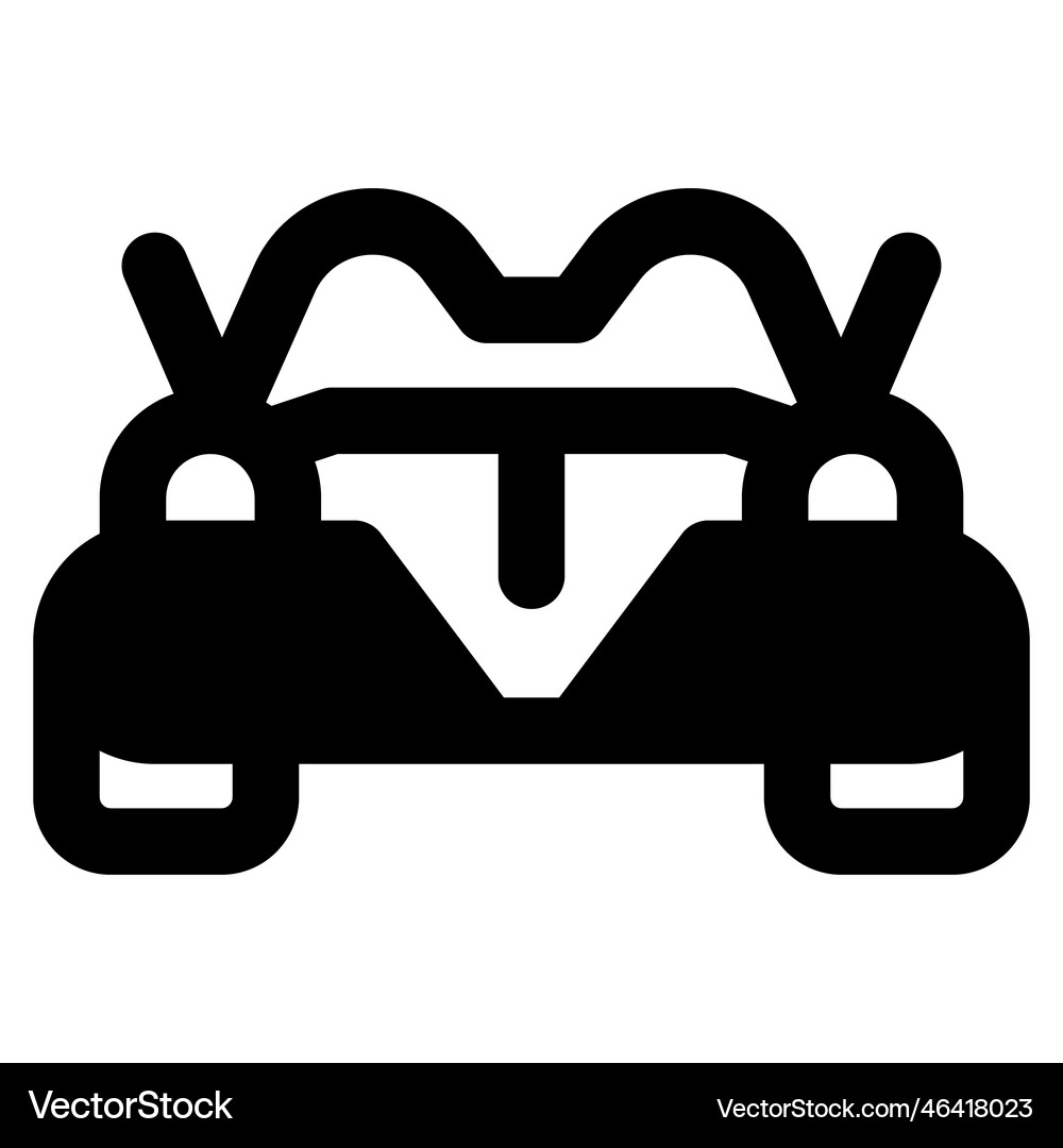 Two seater roadster car with different look Vector Image