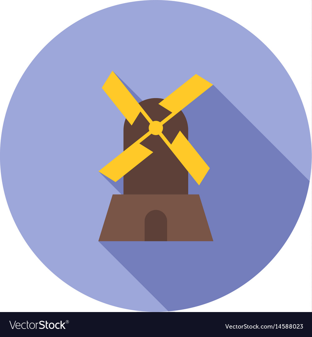 Windmill Royalty Free Vector Image - VectorStock