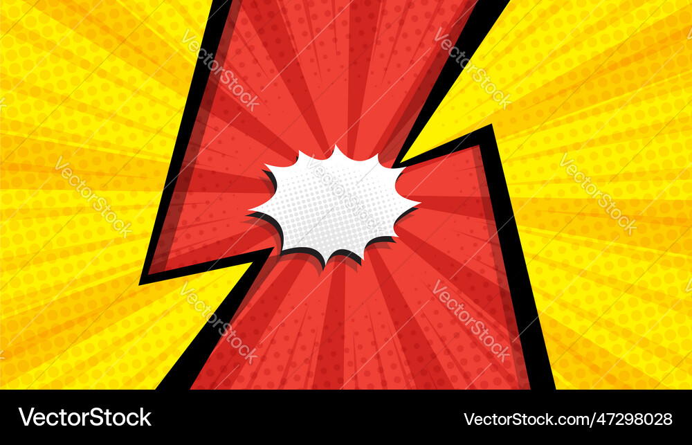 Abstract comic book pop art dual cartoon Vector Image