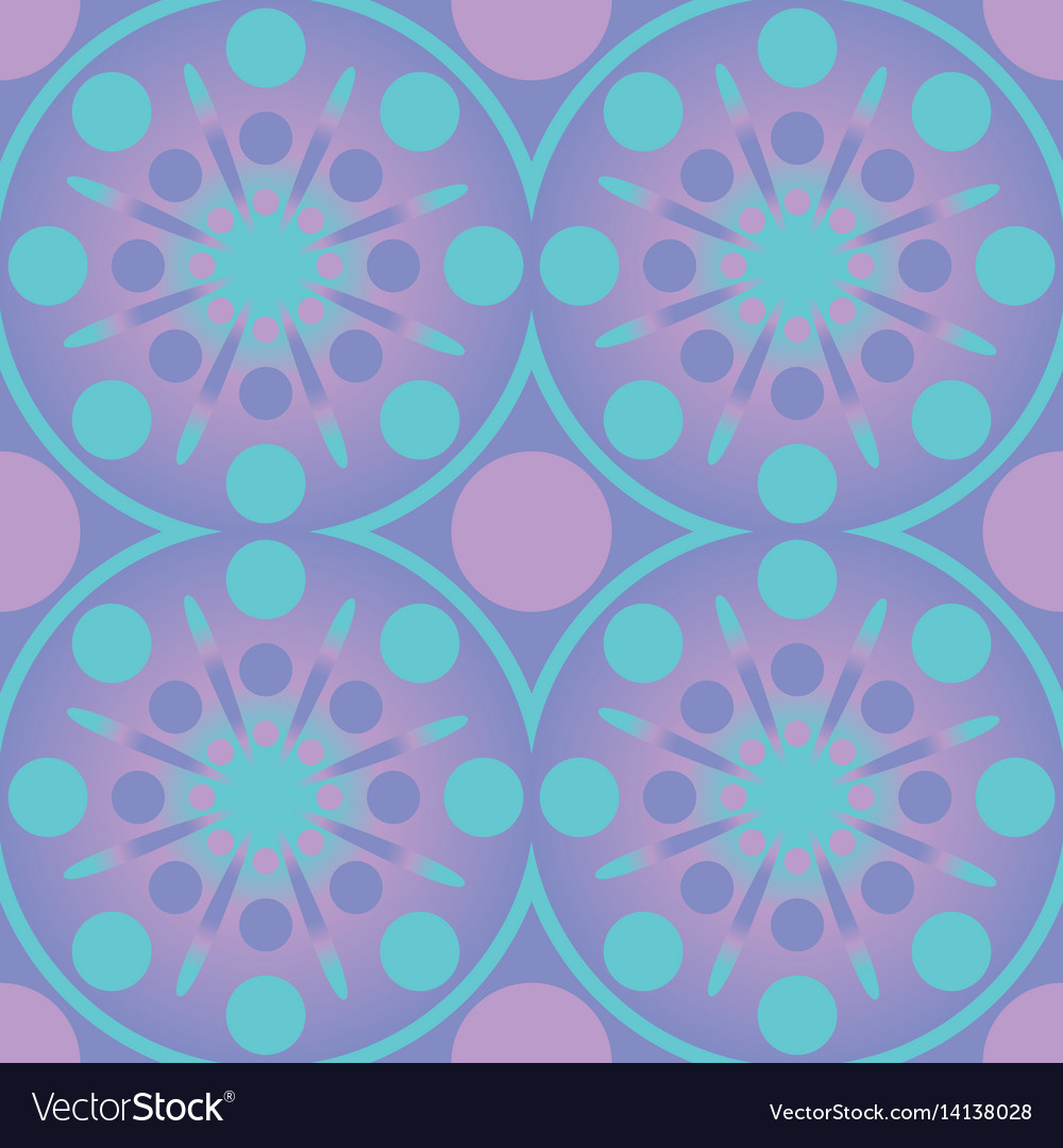 Abstract geometric circles seamless pattern Vector Image