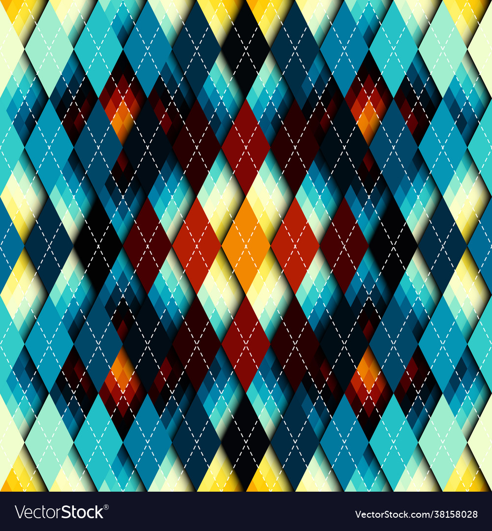 Argyle seamless pattern background pattern Vector Image