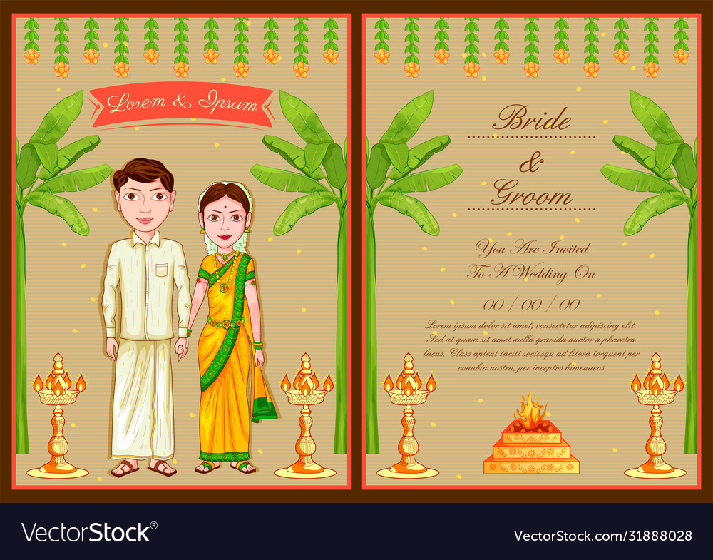 Indian Invitation Wedding Card Template Design Ubicaciondepersonas 