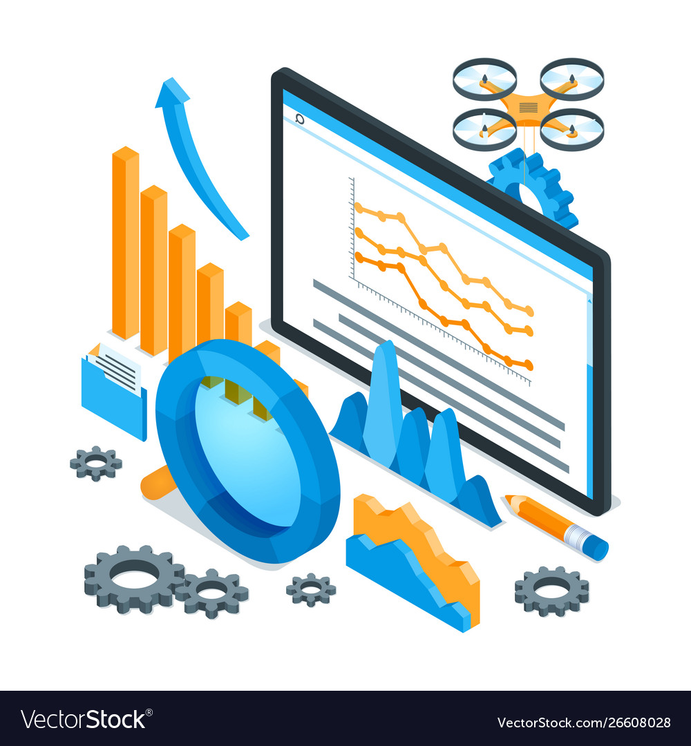 Data analysis concept 01 Royalty Free Vector Image