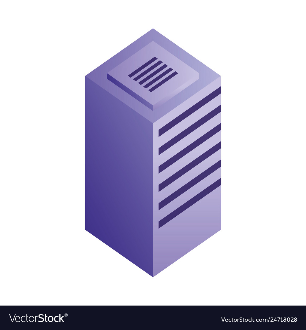 Database center server storage technology Vector Image