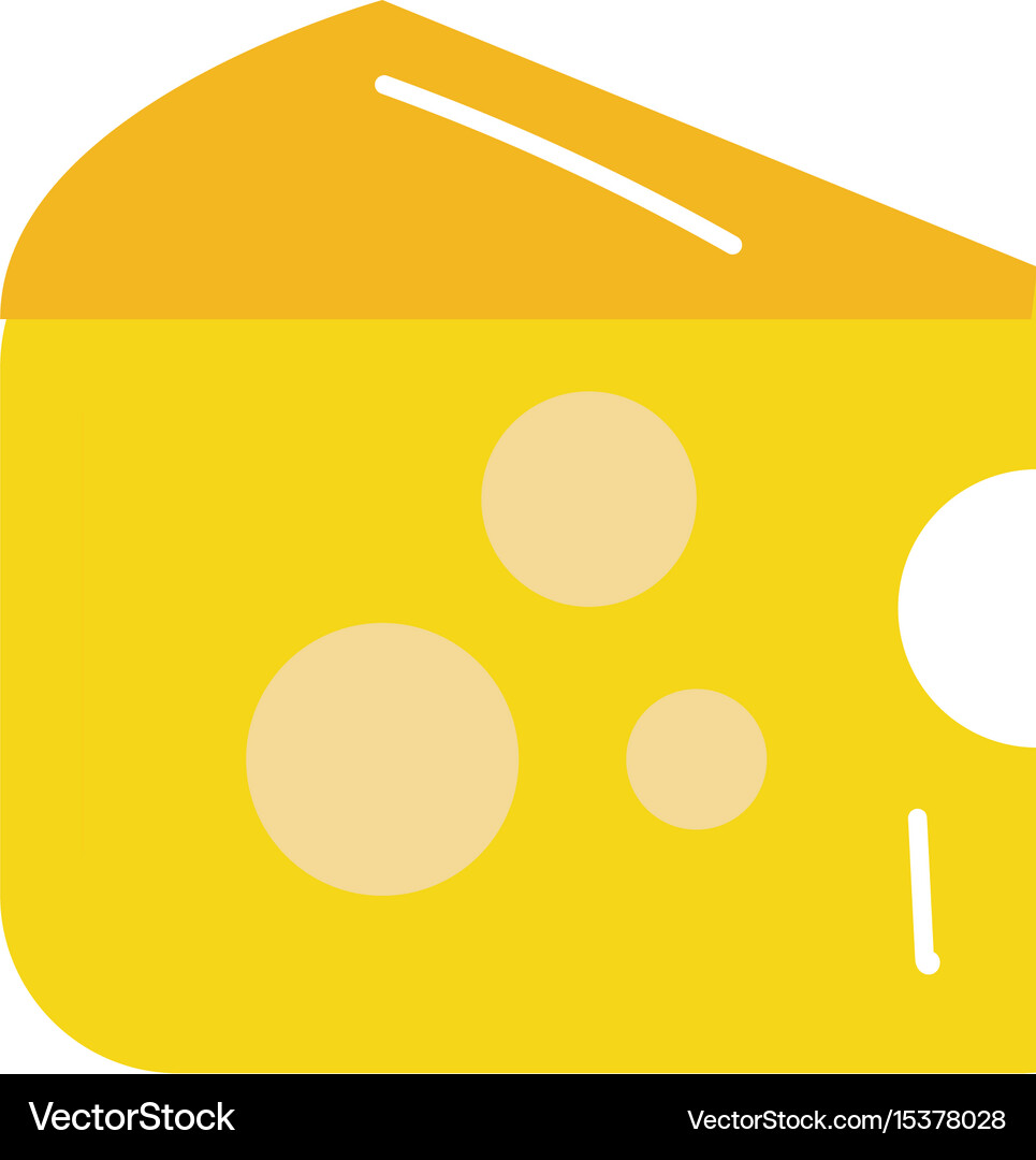 Delicious cheese food with nutrients Royalty Free Vector