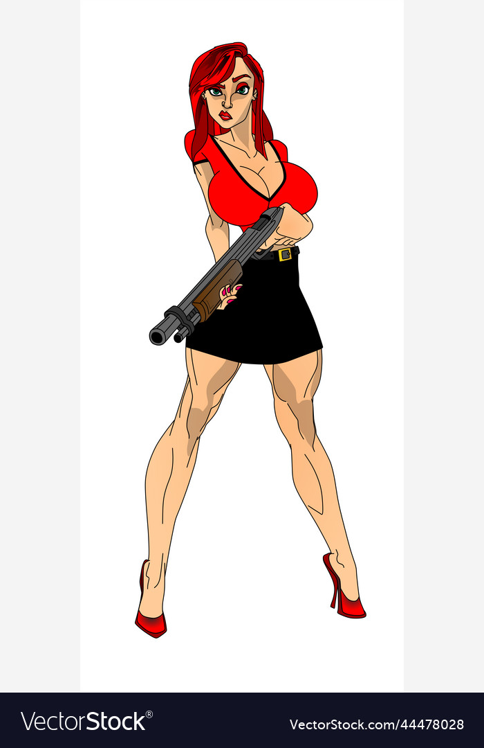 Gang Banger Girl Royalty Free Vector Image Vectorstock