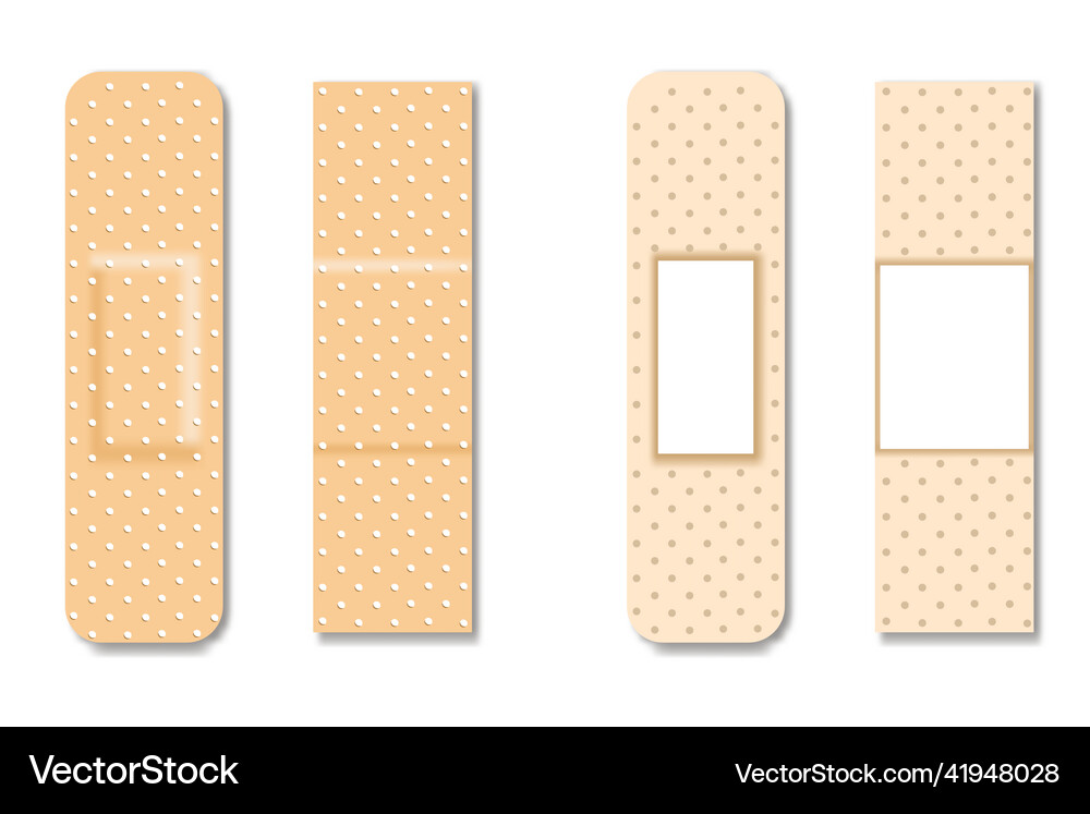 Medical adhesive bandages Royalty Free Vector Image