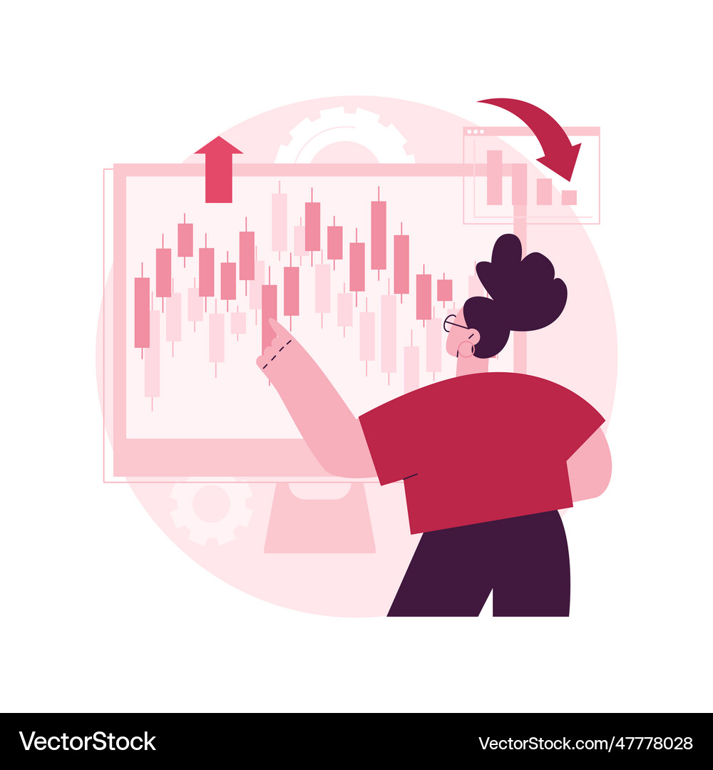 Stock market abstract concept Royalty Free Vector Image
