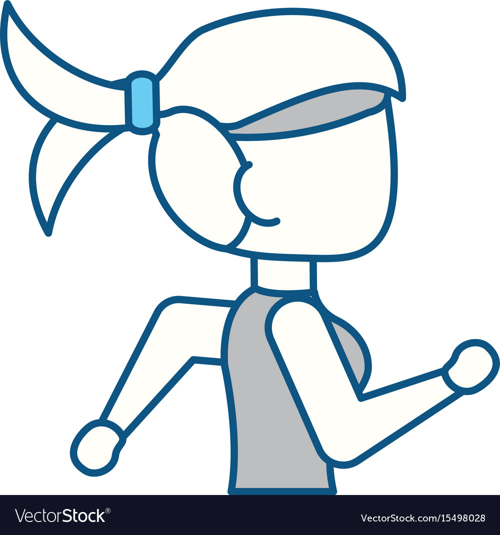 Woman running cartoon Royalty Free Vector Image Woman running cartoon Royalty Free Vector Image