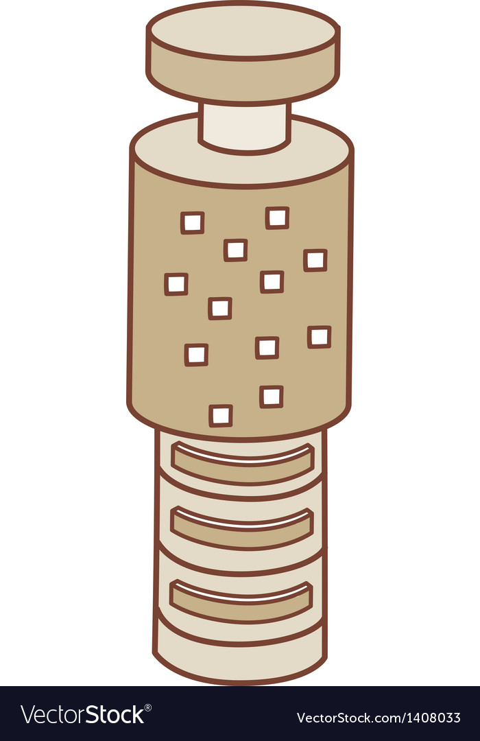 A tower Royalty Free Vector Image - VectorStock