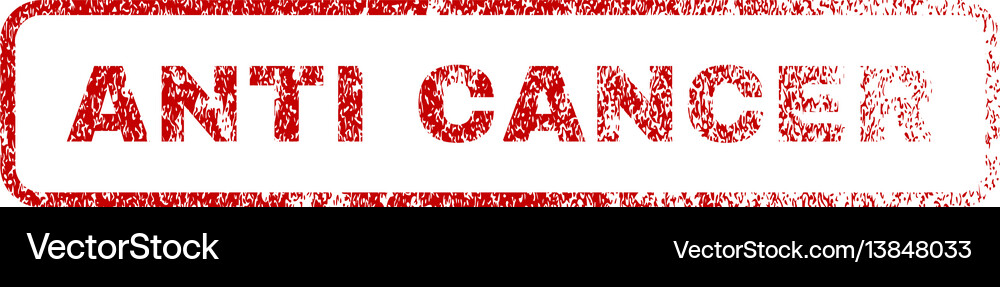 Anti cancer rubber stamp Royalty Free Vector Image