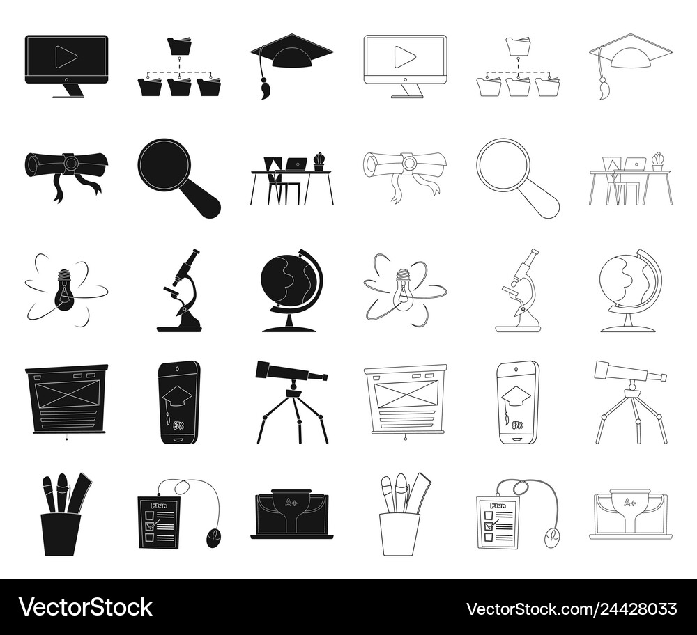 Design of education and learning symbol Royalty Free Vector