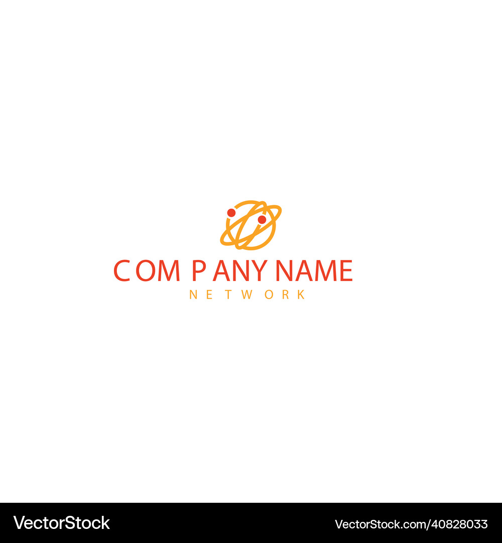 Minimalist simple design company name logo design Vector Image