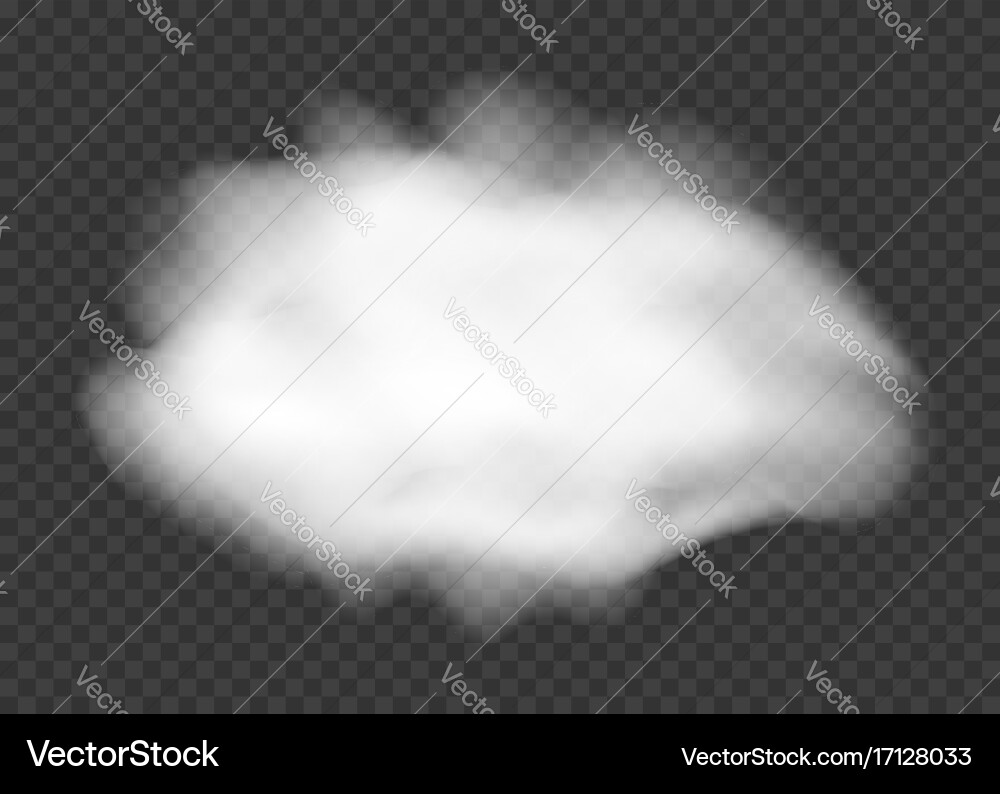 Mist and smoke effect white cloud fog on Vector Image