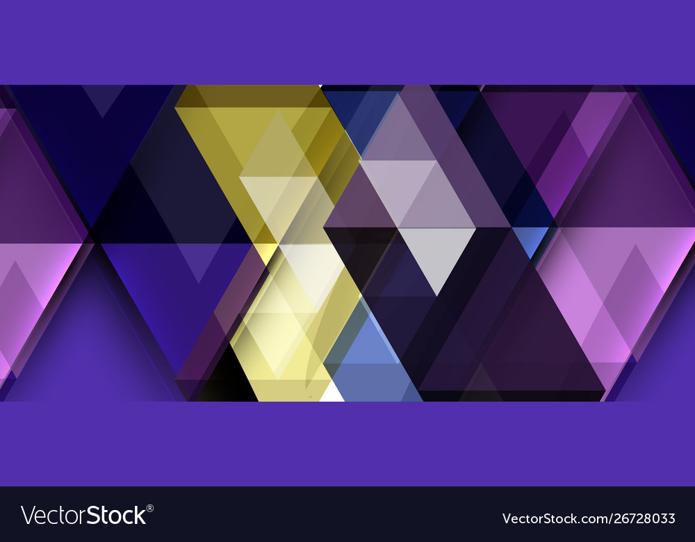 Modern Mosaic Triangle Template Background Great Vector Image