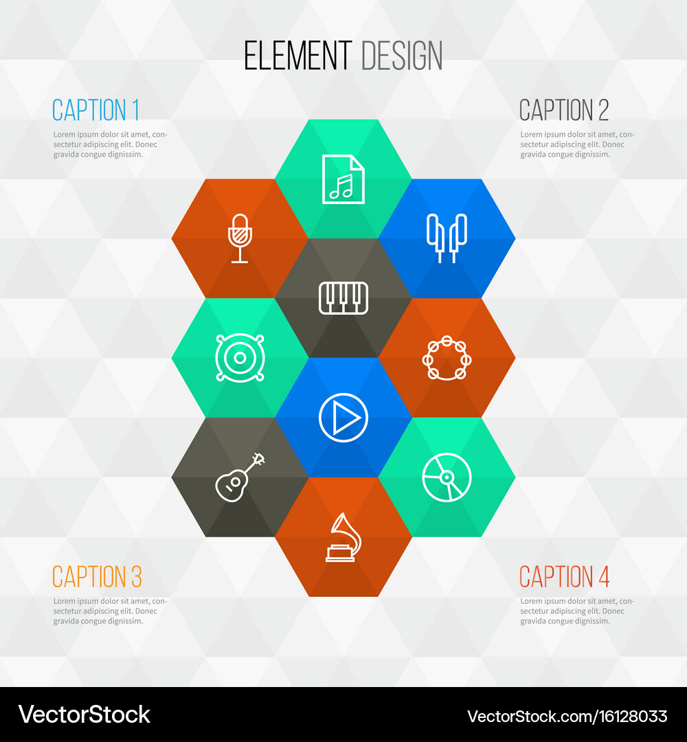 Multimedia outline icons set collection Royalty Free Vector