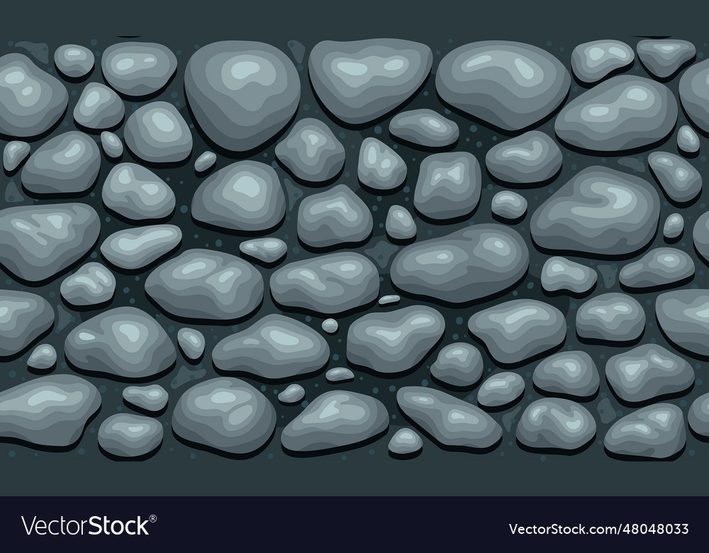 River stone seamless pattern for texture Vector Image