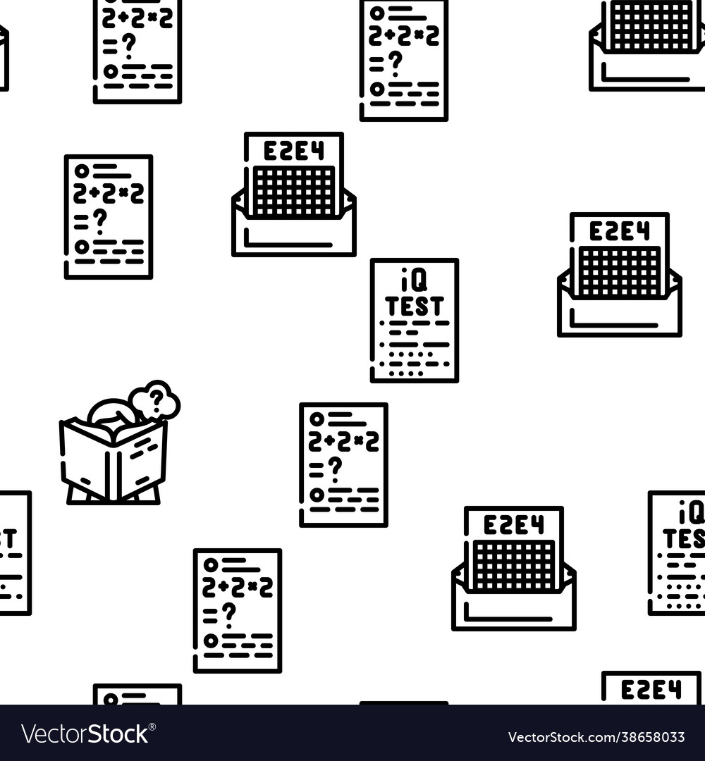 Self study lessons seamless pattern Royalty Free Vector