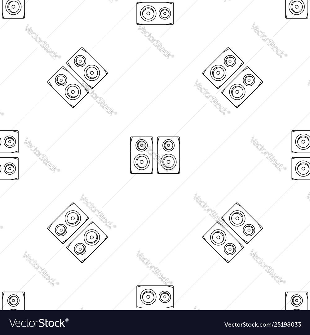 Studio speakers pattern seamless Royalty Free Vector Image