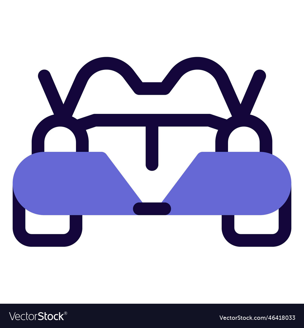 Two seater roadster car with different look Vector Image