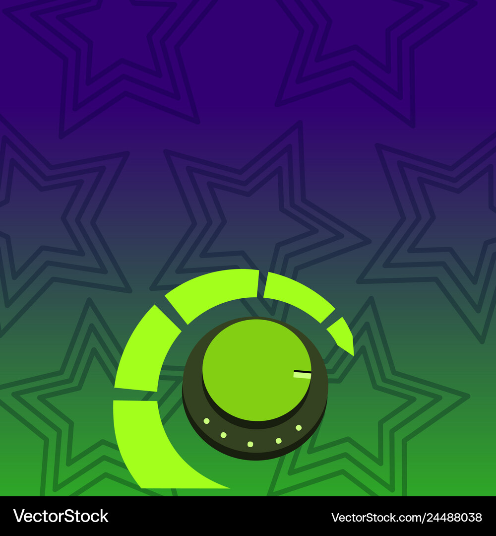 High and low rotary control switch of electronic Vector Image