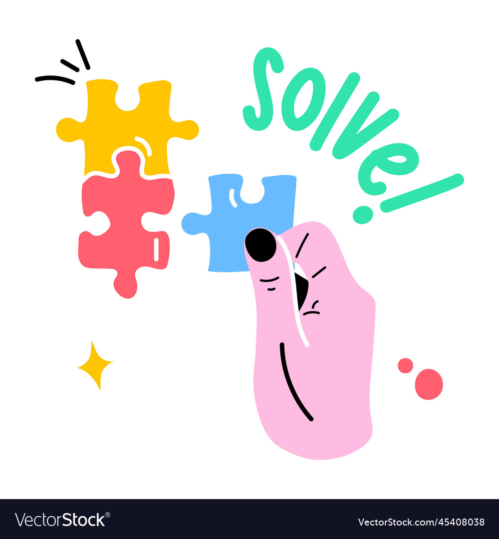 Solve Royalty Free Vector Image - VectorStock