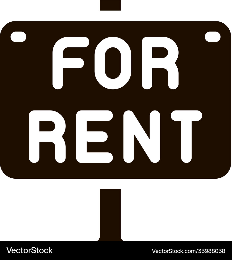Tablet for real estate rent icon Royalty Free Vector Image