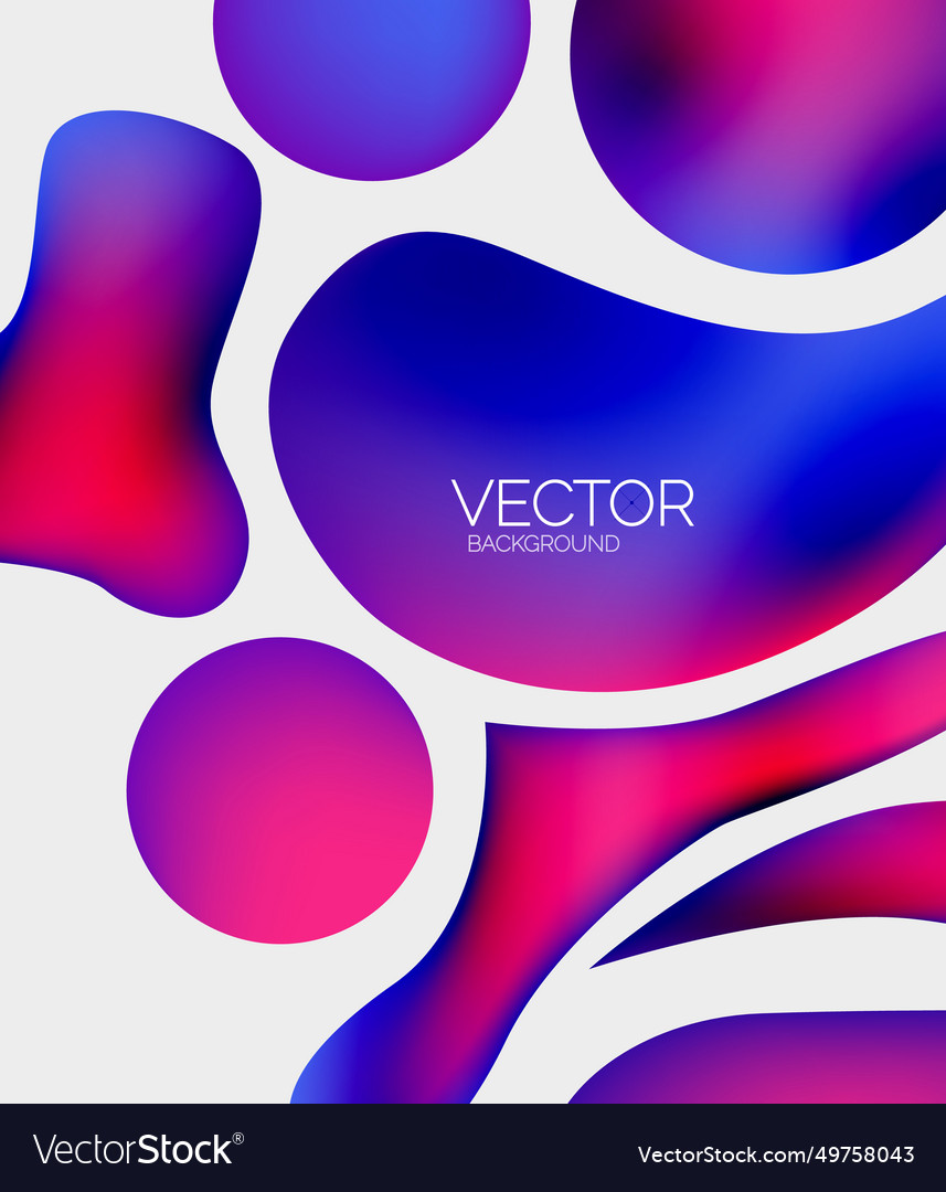 Abstract liquid bubble background Royalty Free Vector Image