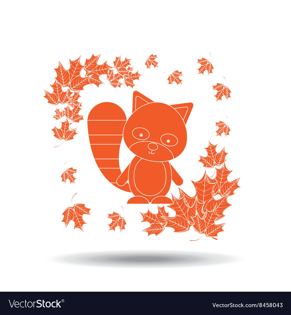 Animals fall design Royalty Free Vector Image - VectorStock