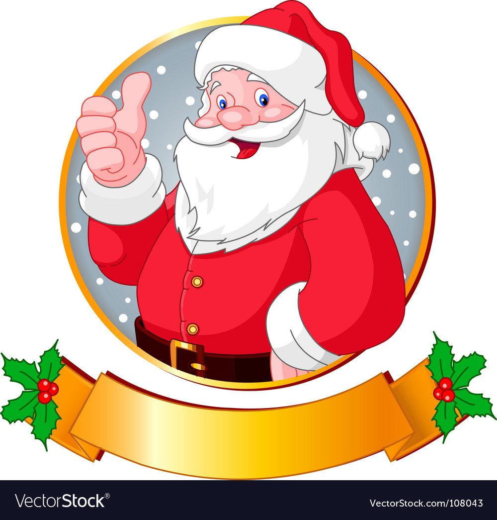 Christmas Santa Royalty Free Vector Image Vectorstock