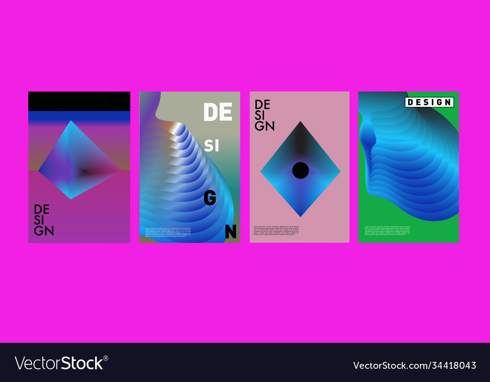 Colorful Gradient Fluid Abstract Background Vector Image