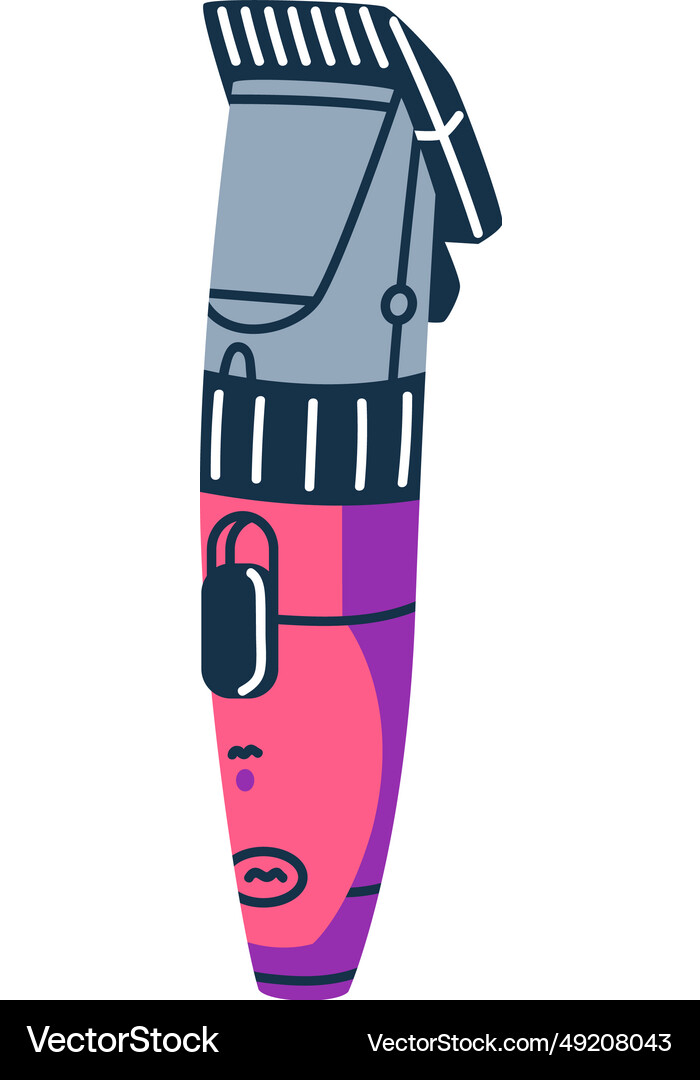 Electric razor as professional hairdressing tool Vector Image