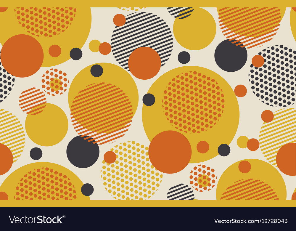 Geometric circle seamless pattern Royalty Free Vector Image