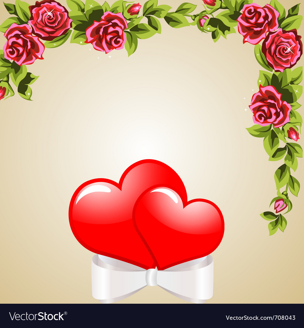 Heart background Royalty Free Vector Image - VectorStock