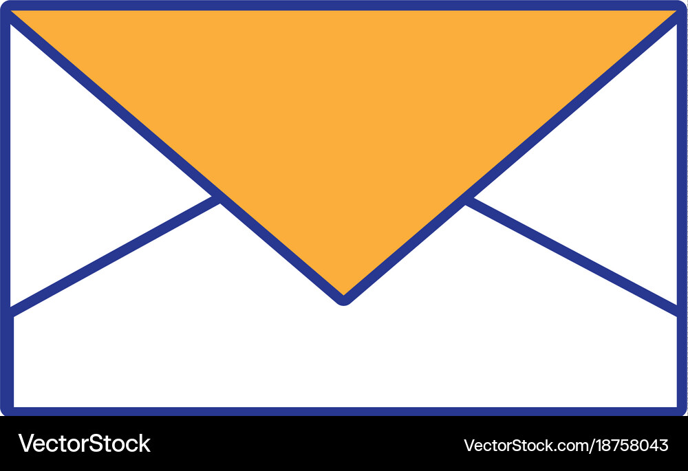 Isolated envelope design Royalty Free Vector Image