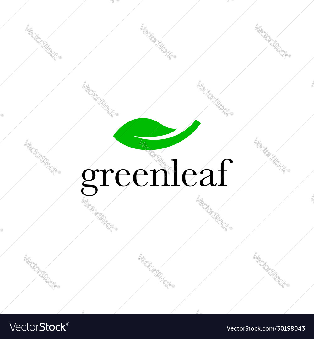 Leaf logo Royalty Free Vector Image - VectorStock