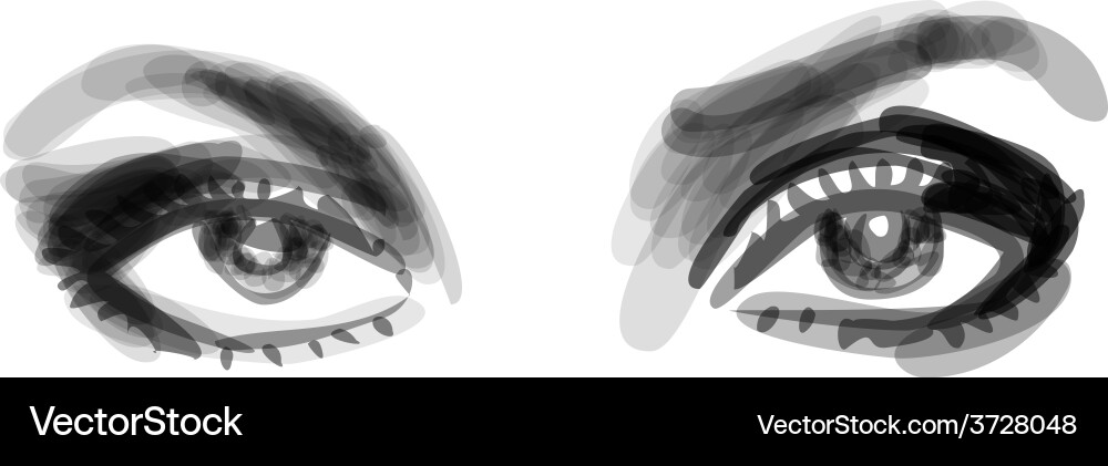 Beautiful woman eyes Royalty Free Vector Image