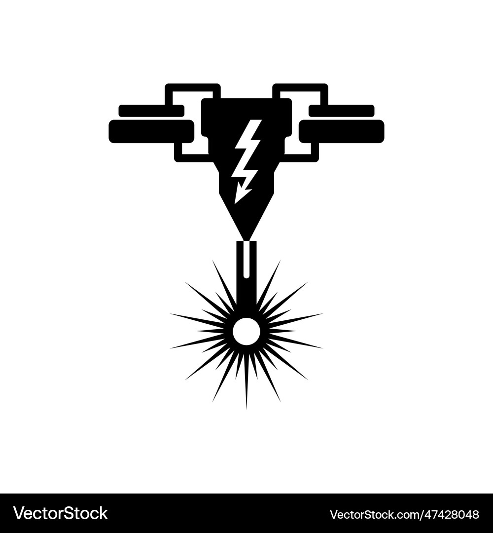Consists of a laser cutting Royalty Free Vector Image