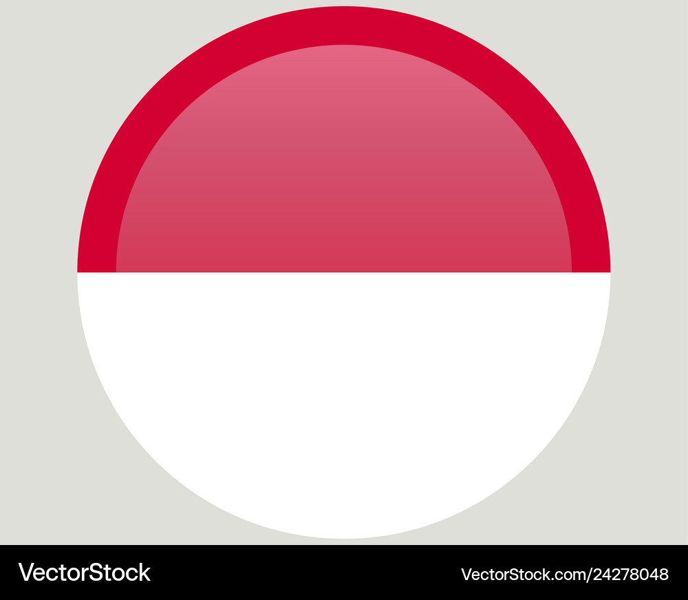 Indonesia flag official colors and proportion Vector Image